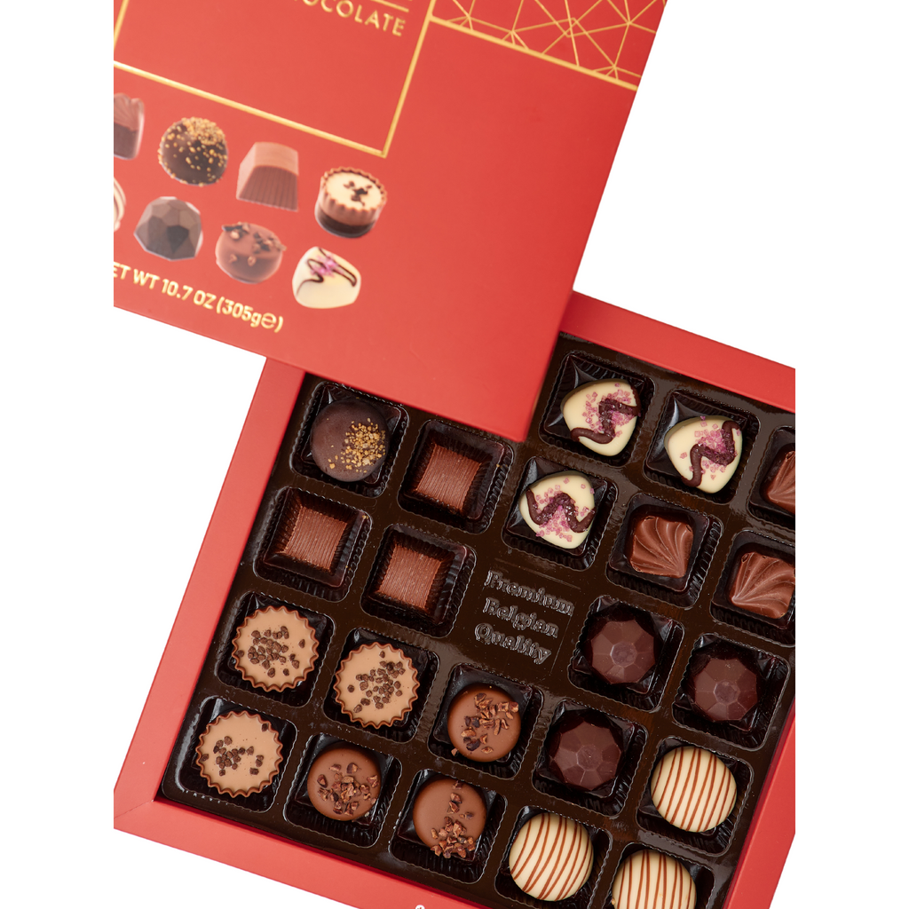 Aramella Belgian Chocolate Red Box (24 Pieces / 10.7oz / 305g) – La ...