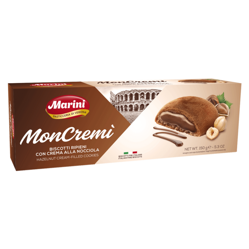 Marini Moncremi Hazelnut Cream Filled Cookies (8 Pieces / 150g) – La ...