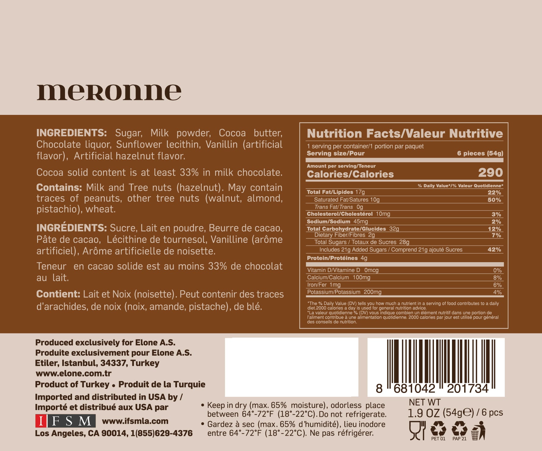 Hazelnut Flavored Milk Chocolate Spoon (3 PACK) – La Mode Sweets